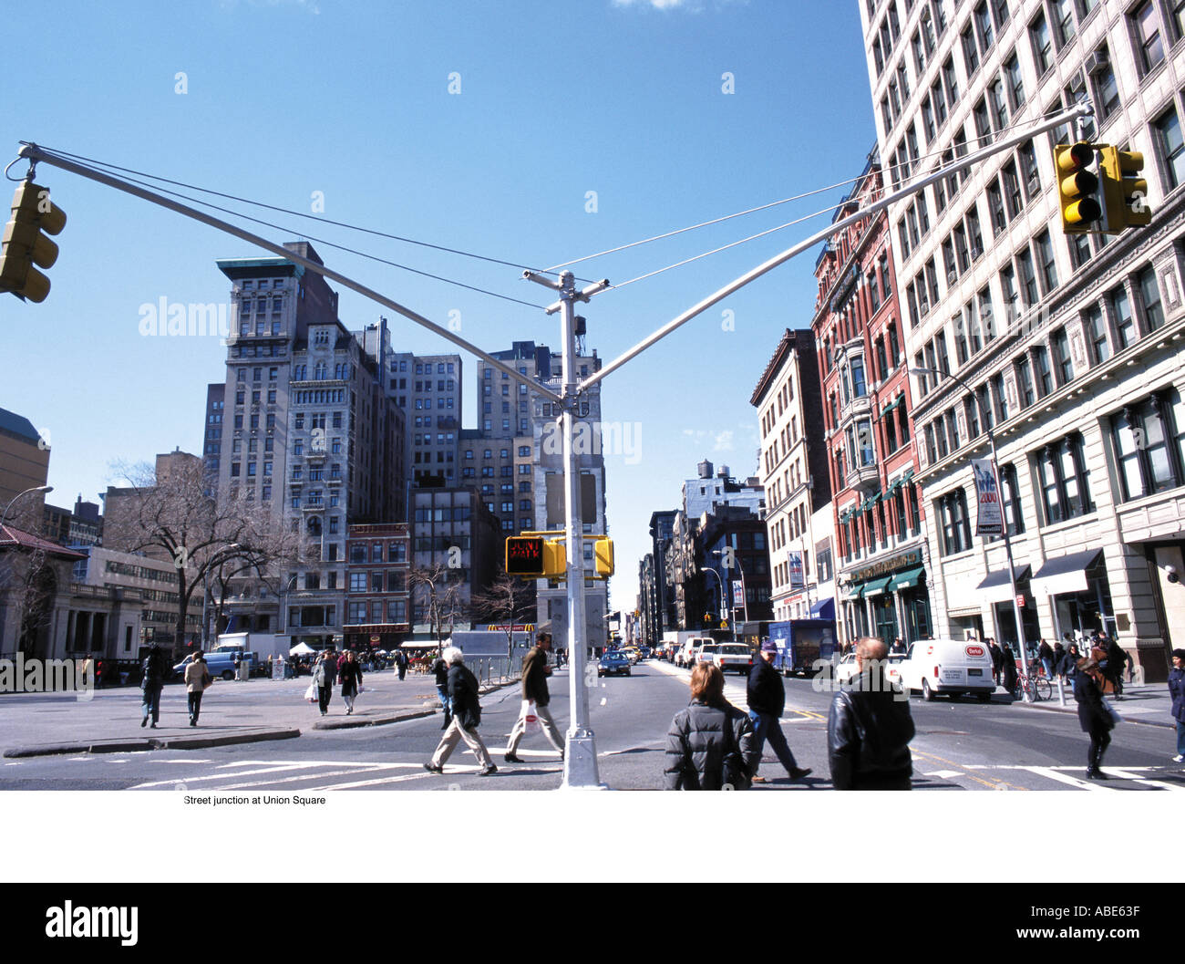 New york road junction hi-res stock photography and images - Alamy
