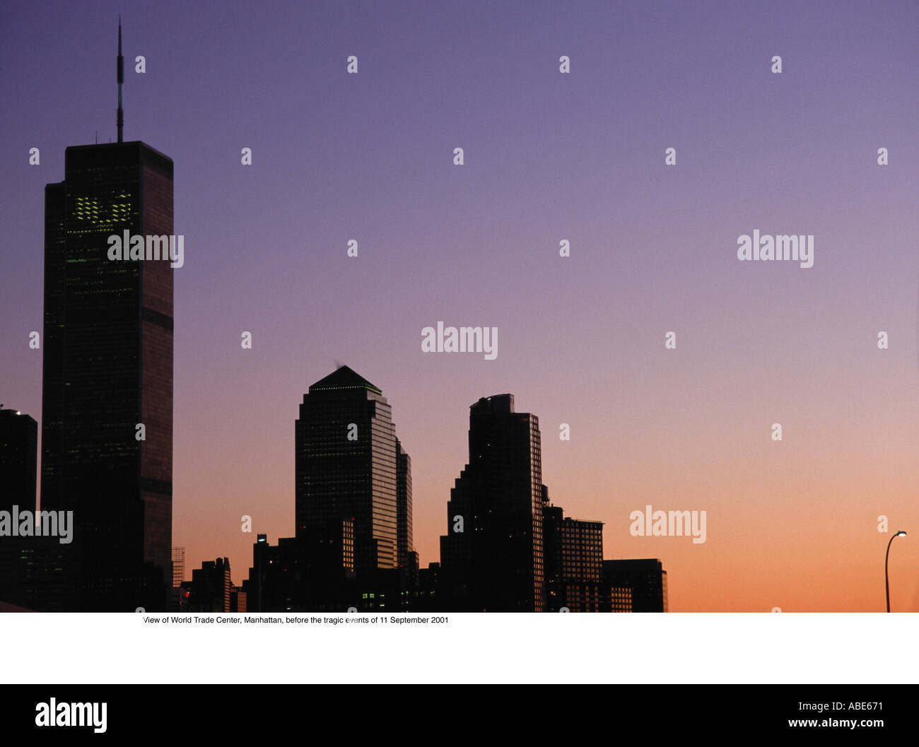 World trade centre in the evening Stock Photo - Alamy