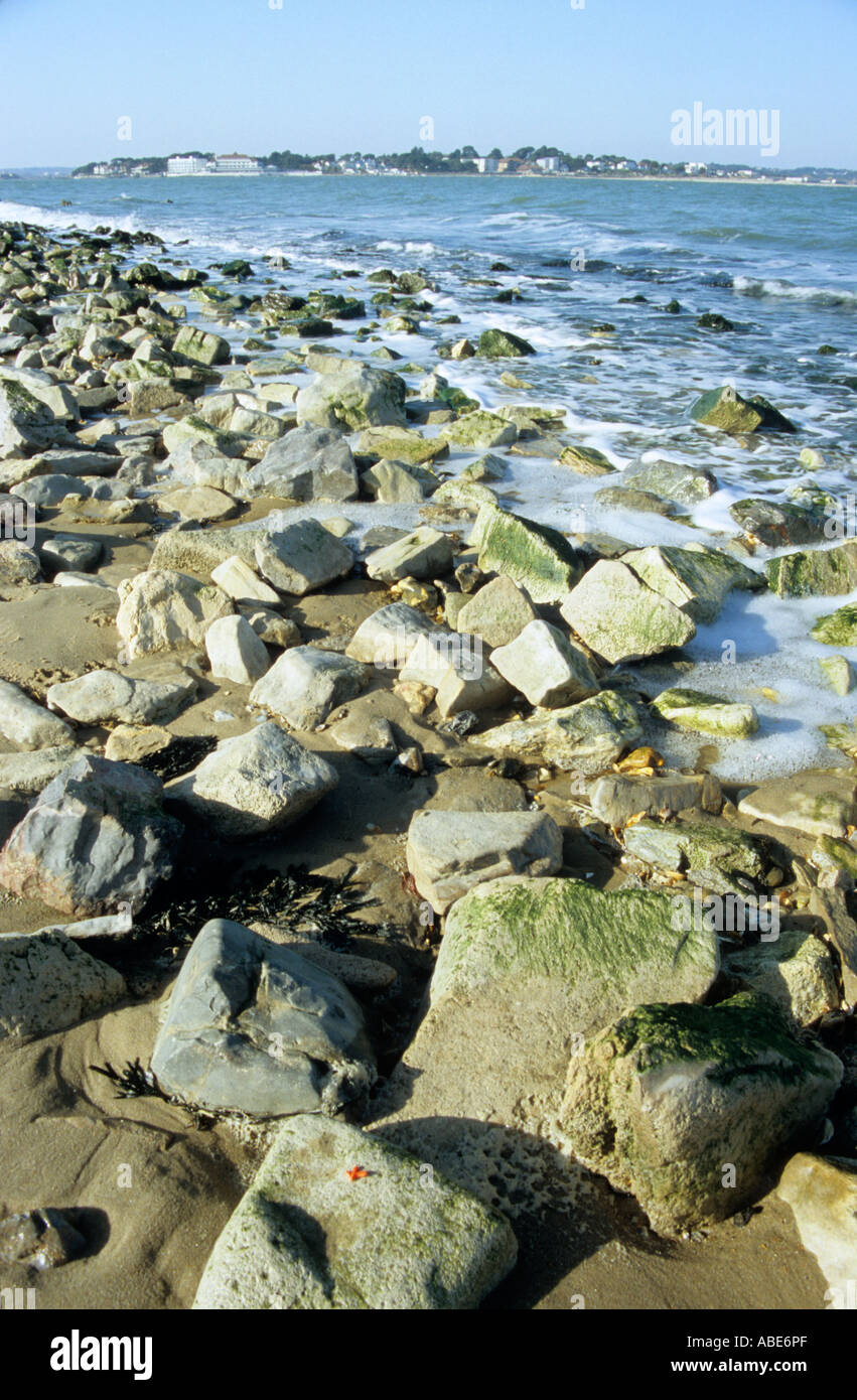 Sandbanks from Studland Beach, Purbeck, Dorset Stock Photo - Alamy