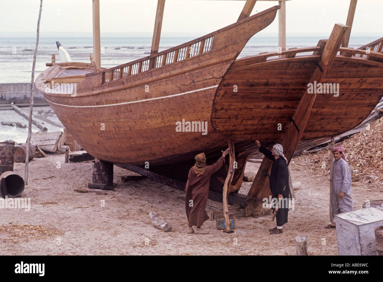 An almost complete Persian Gulf 'lenj', or lanch or launch, in a ...