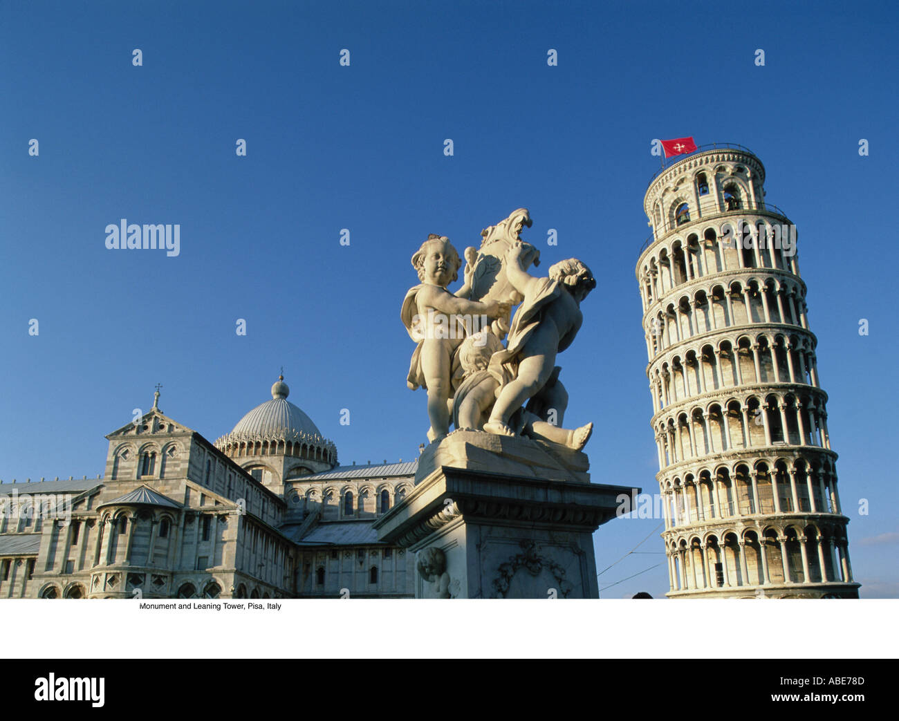Monument and Leaning Tower, Pisa, Italy Stock Photo - Alamy