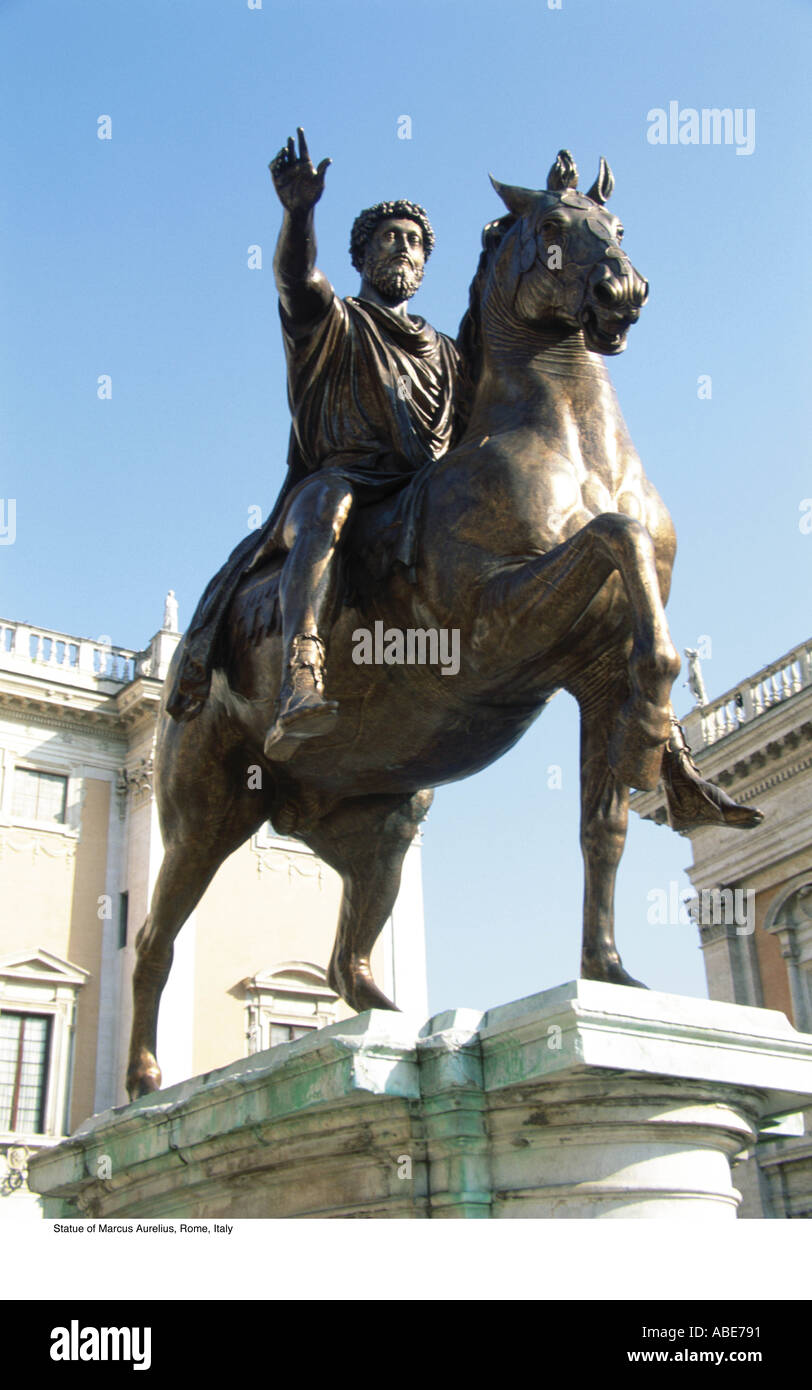 Statue of Marcus Aurelius, Rome, Italy Stock Photo - Alamy