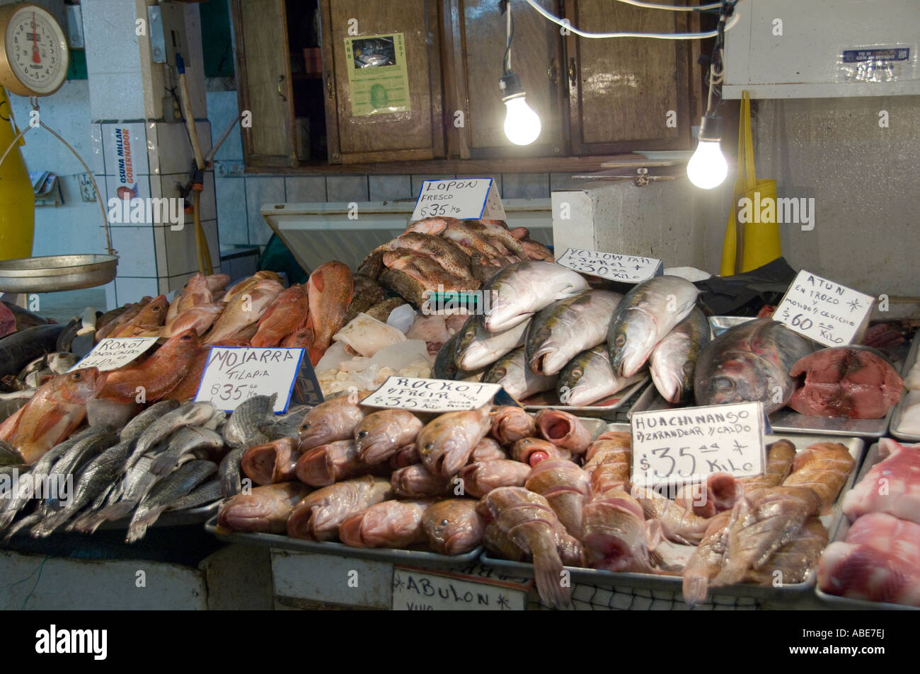 The Fish Market, Ensenada Mexico Stock Photo - Alamy