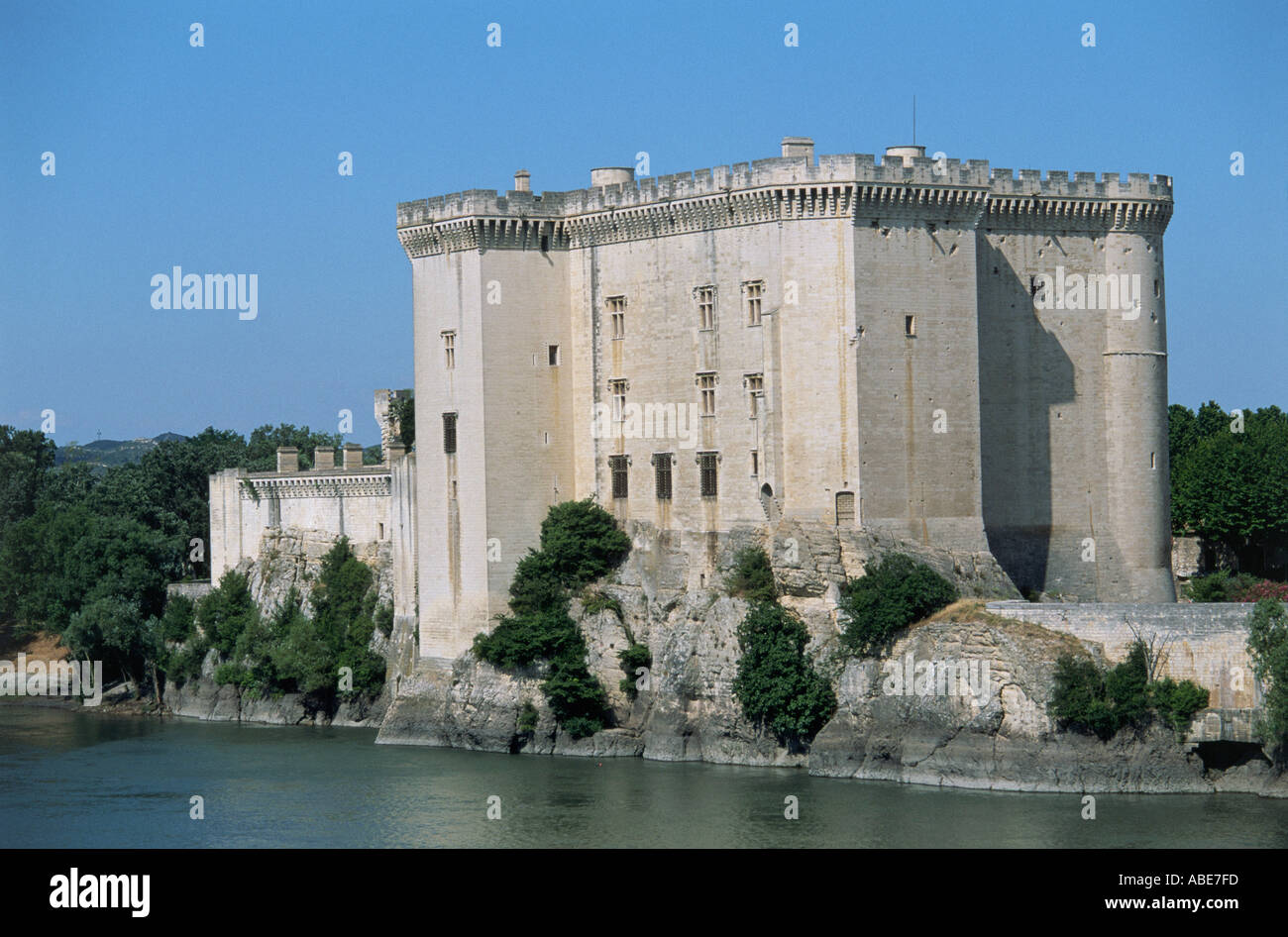 Tarascon castle at river rhone hi-res stock photography and images - Alamy