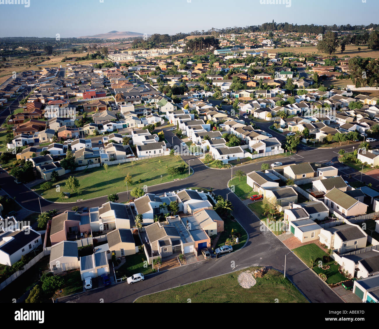 A suburban housing estate Stock Photo - Alamy