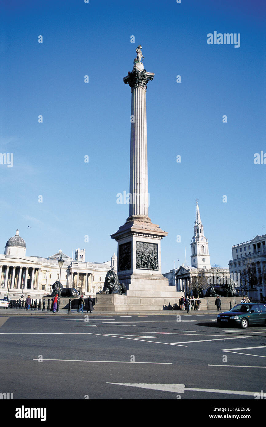 Nelson's column london hi-res stock photography and images - Alamy