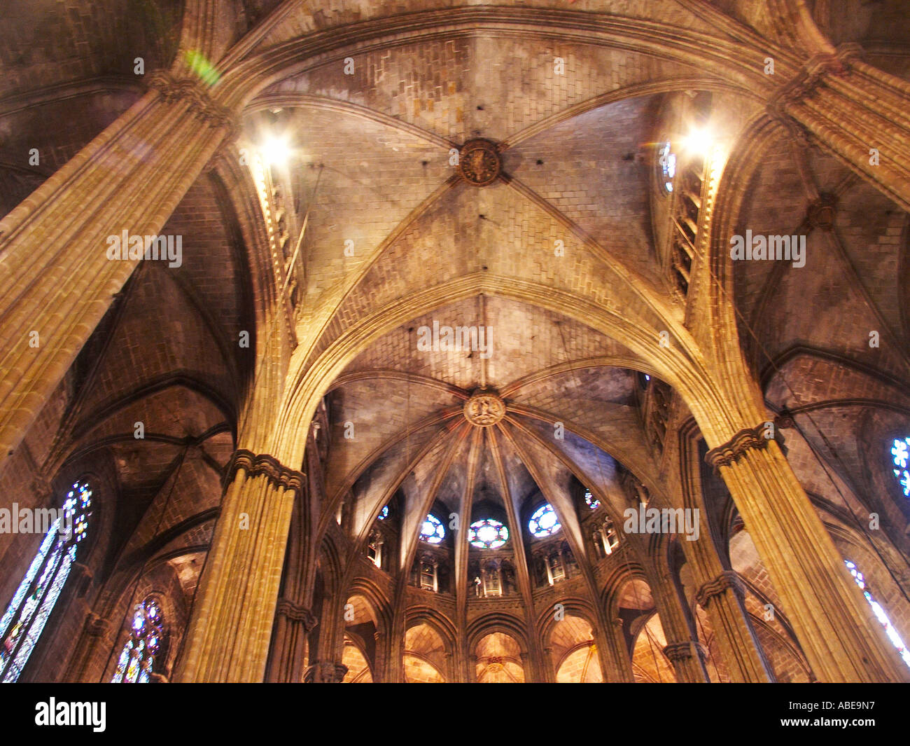 The interior of the Basilica de Santa Maria del Mar Stock Photo - Alamy