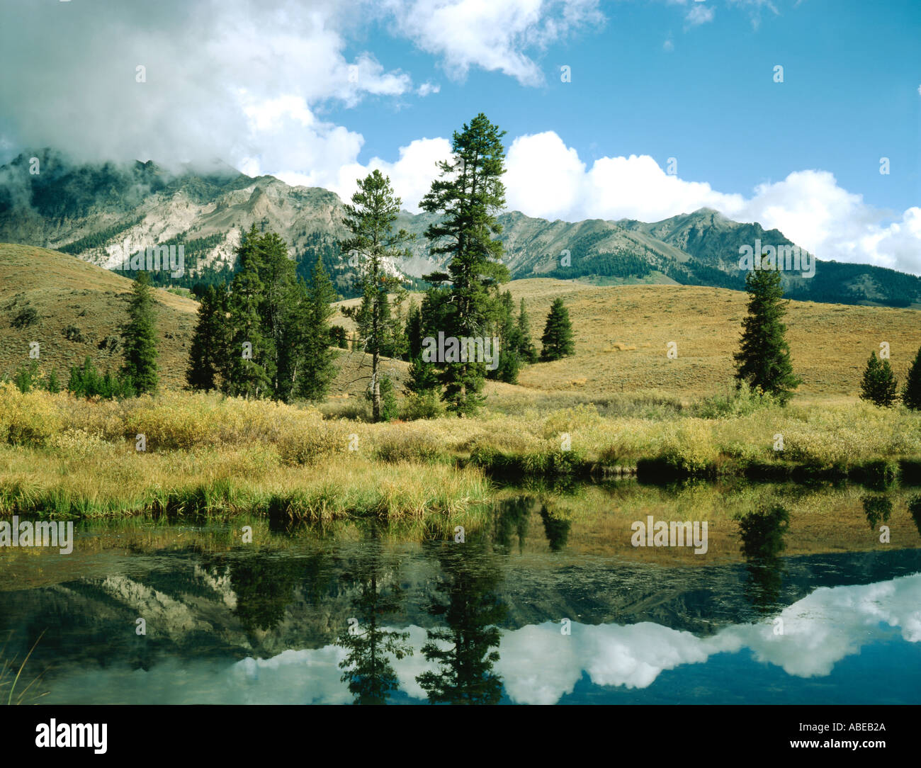 Wetland and sawtooth range hi-res stock photography and images - Alamy