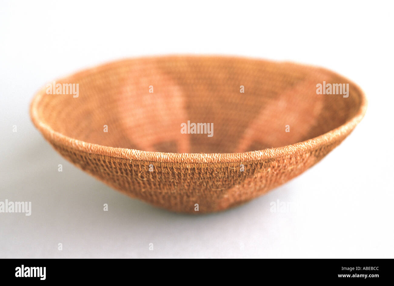 A decorative woven straw bowl from Africa Stock Photo - Alamy