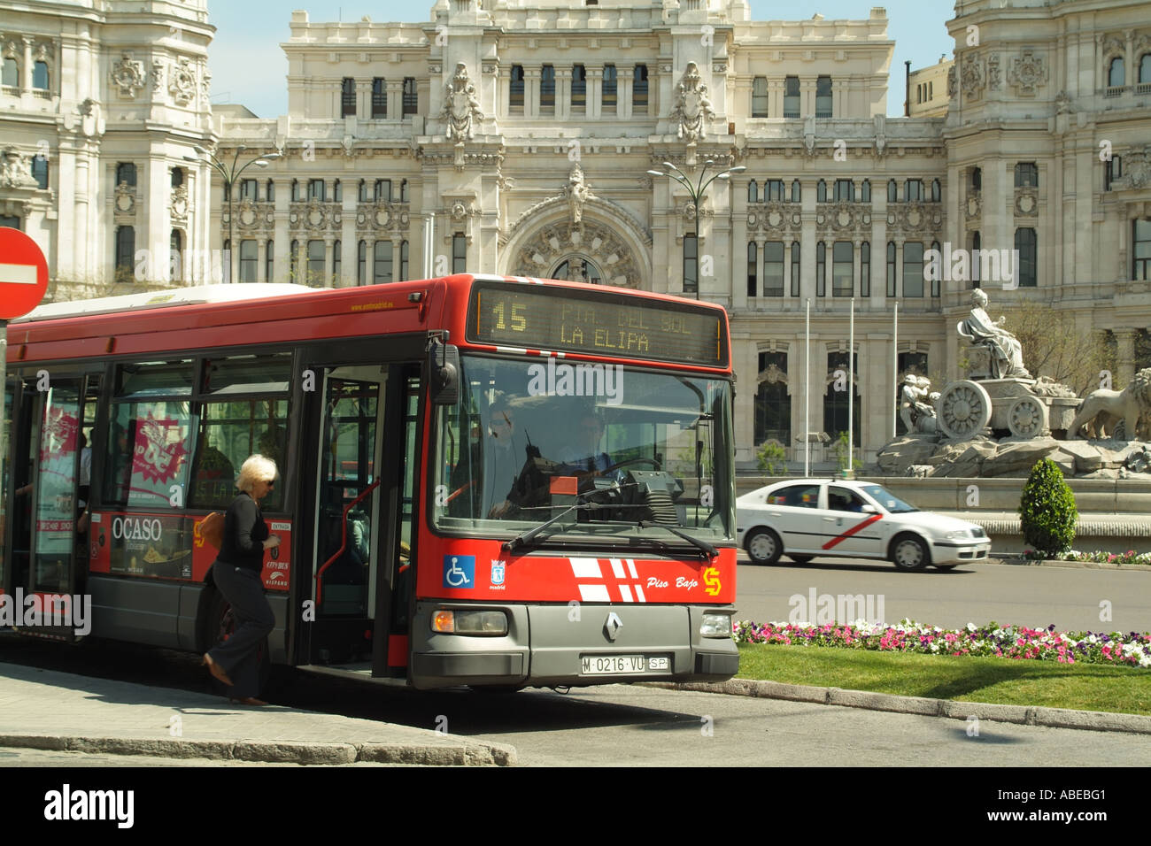 Plaza de Cibeles Spanish postal service headquarters Madrid Spain ...