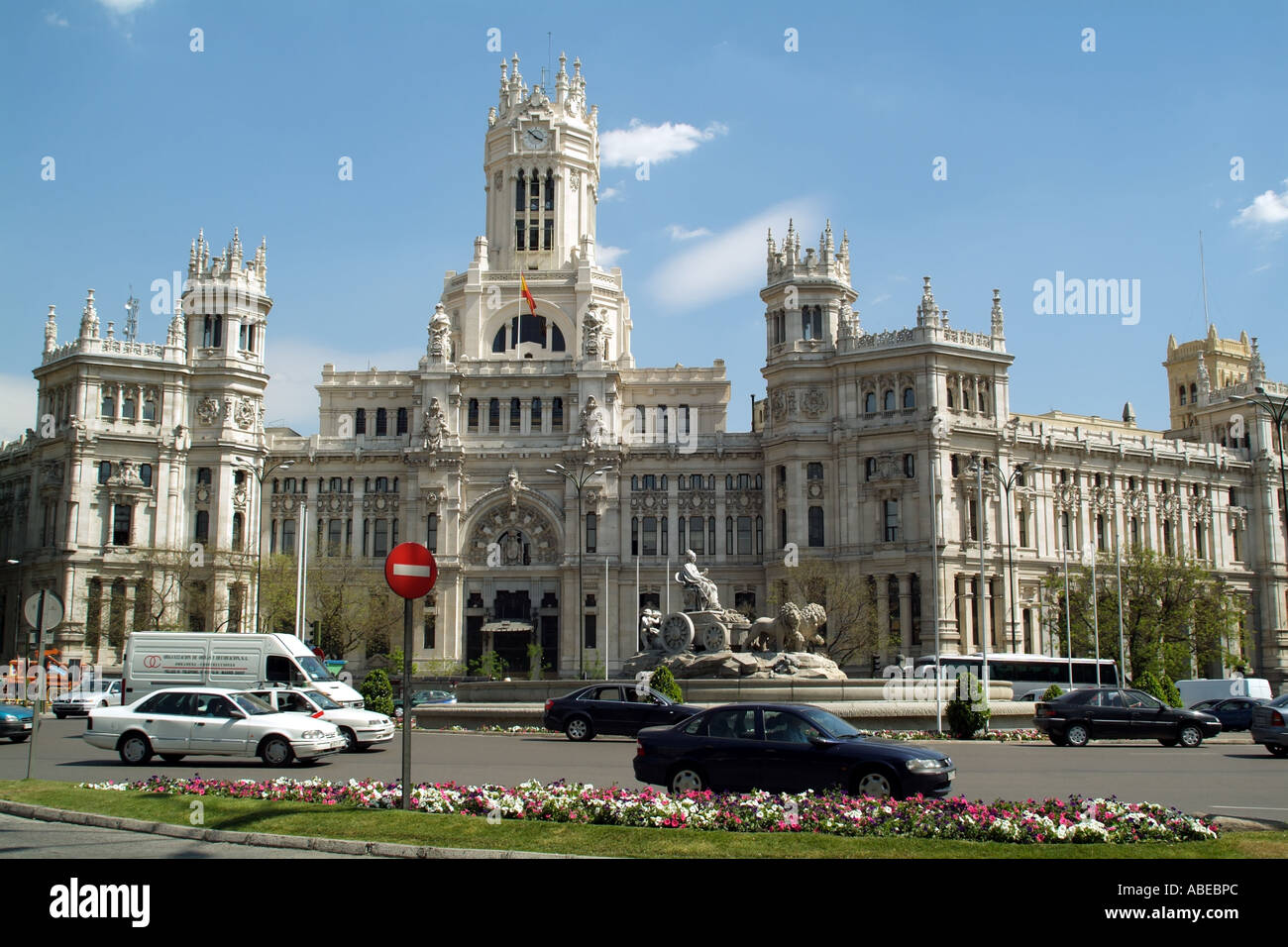 Plaza de Cibeles Spanish postal service headquarters Madrid Spain ...