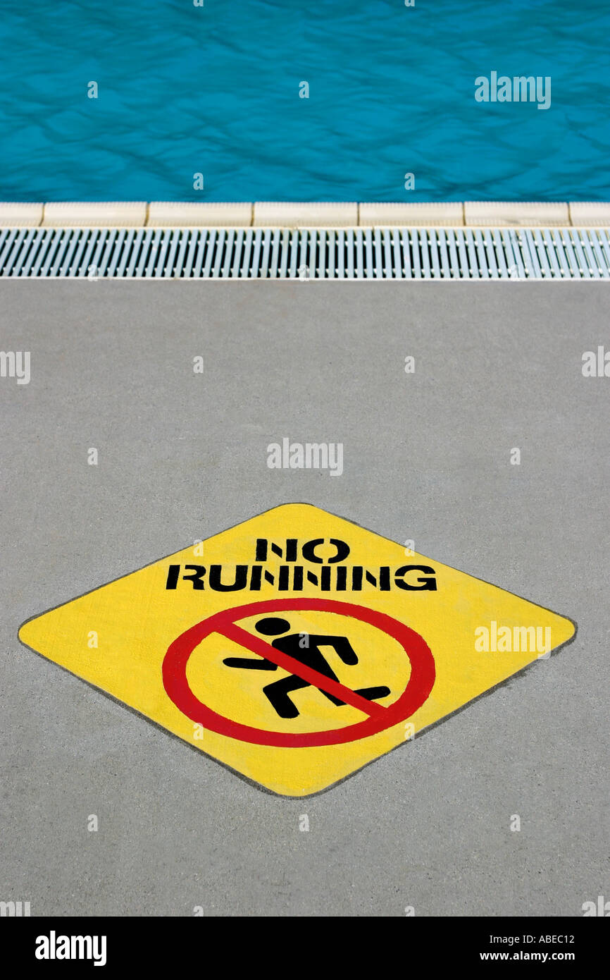 No Running Sign In Class