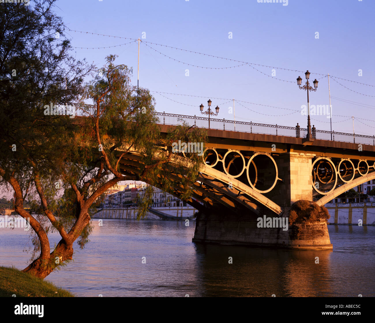 Spain Seville Isabel II bridge aka Triana Bridge Stock Photo - Alamy
