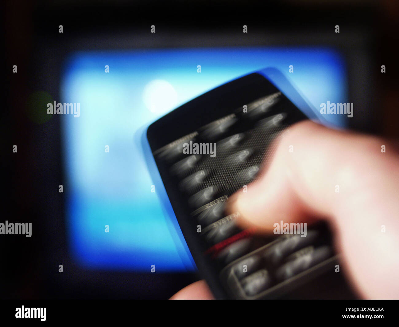 Remote controll of a television set Stock Photo - Alamy