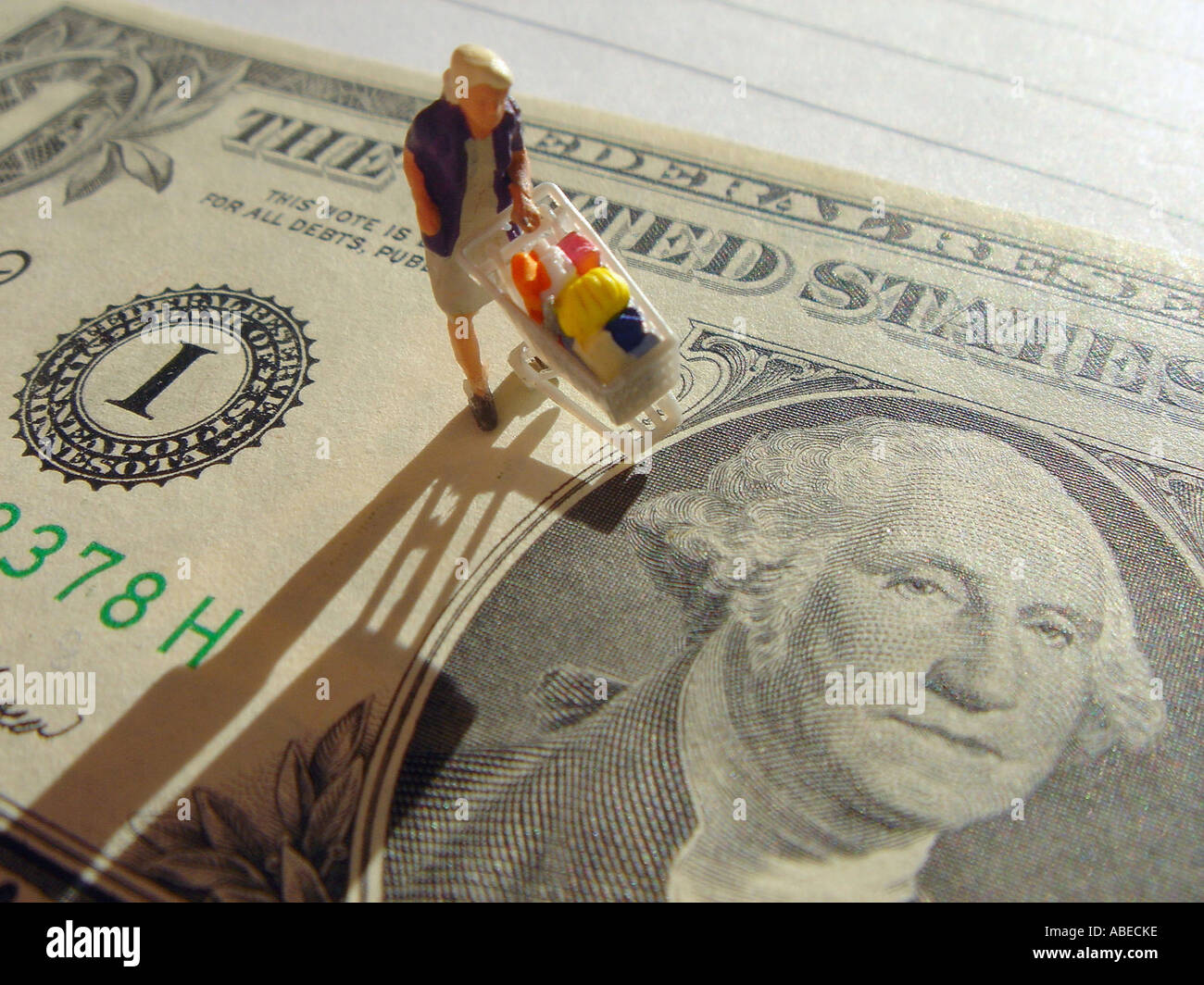 Symbol purchasing power of the dollar Stock Photo - Alamy