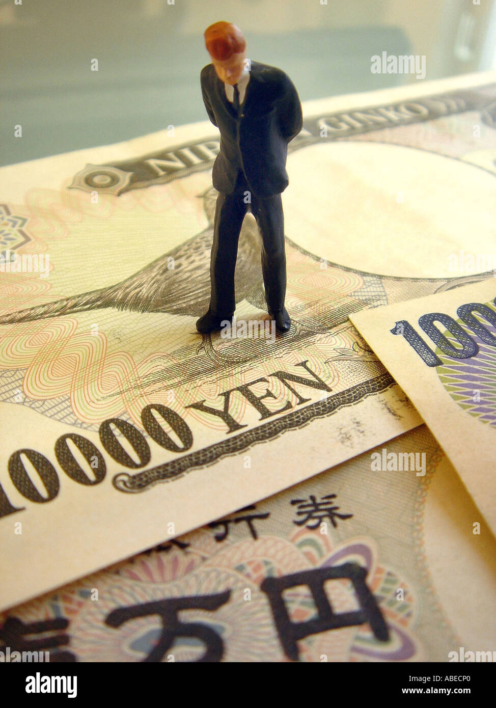 Symbol purchasing power of the Japanese Yen Stock Photo - Alamy