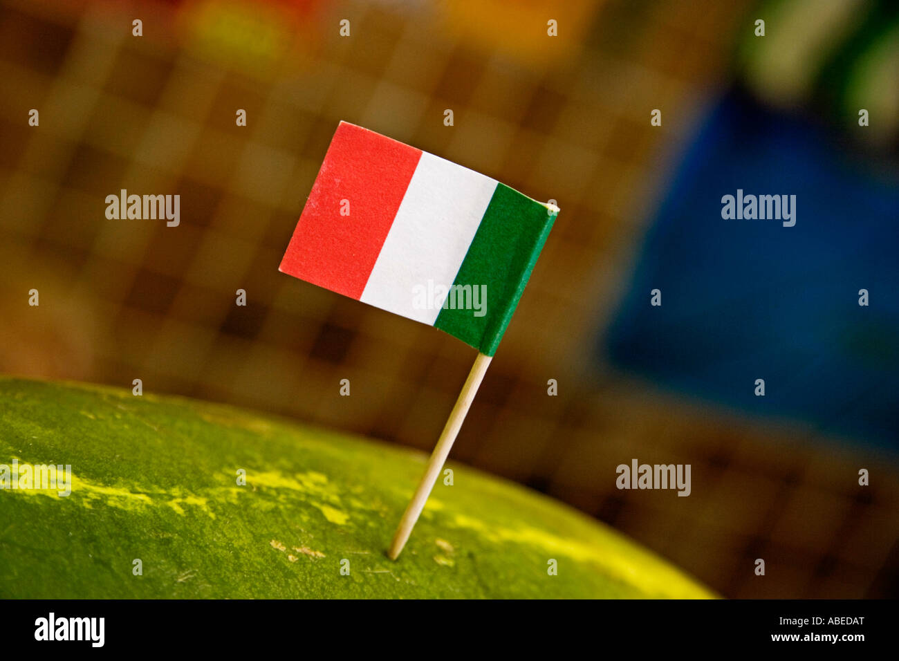 Italian flag on watermelon Rome Italy Stock Photo - Alamy