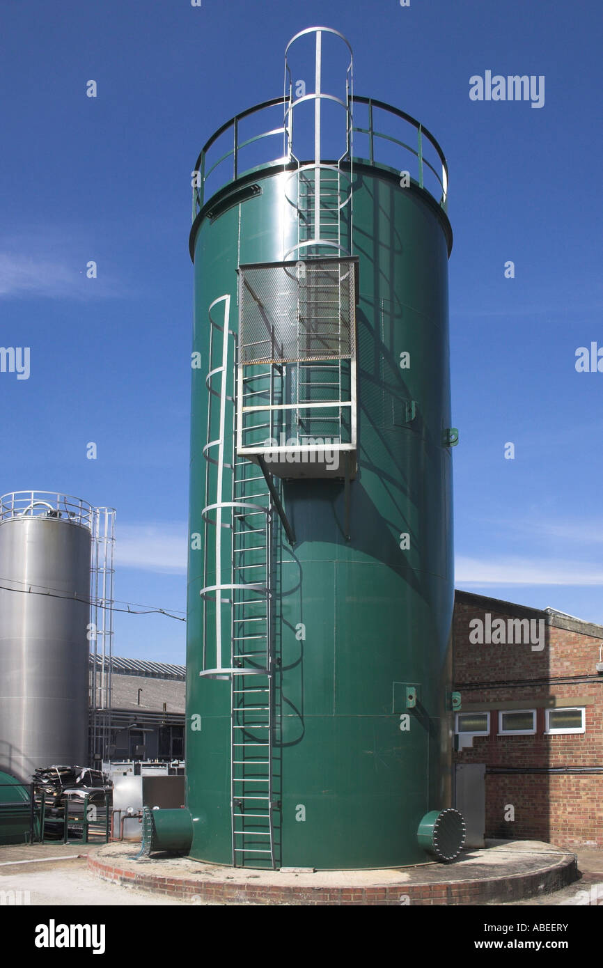Integrally bunded oil storage tank Stock Photo - Alamy