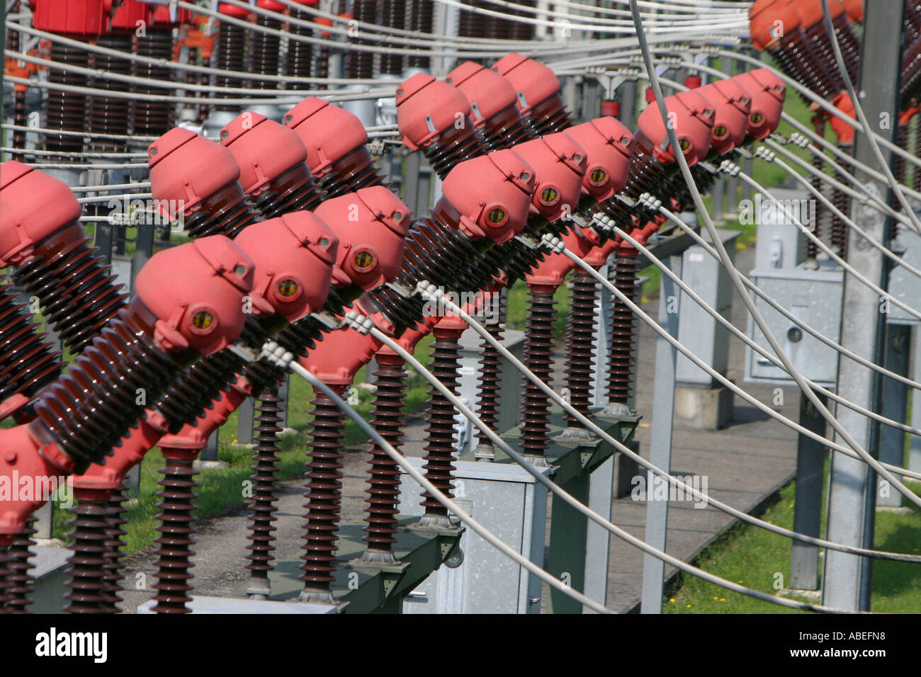 power transformation station Stock Photo - Alamy