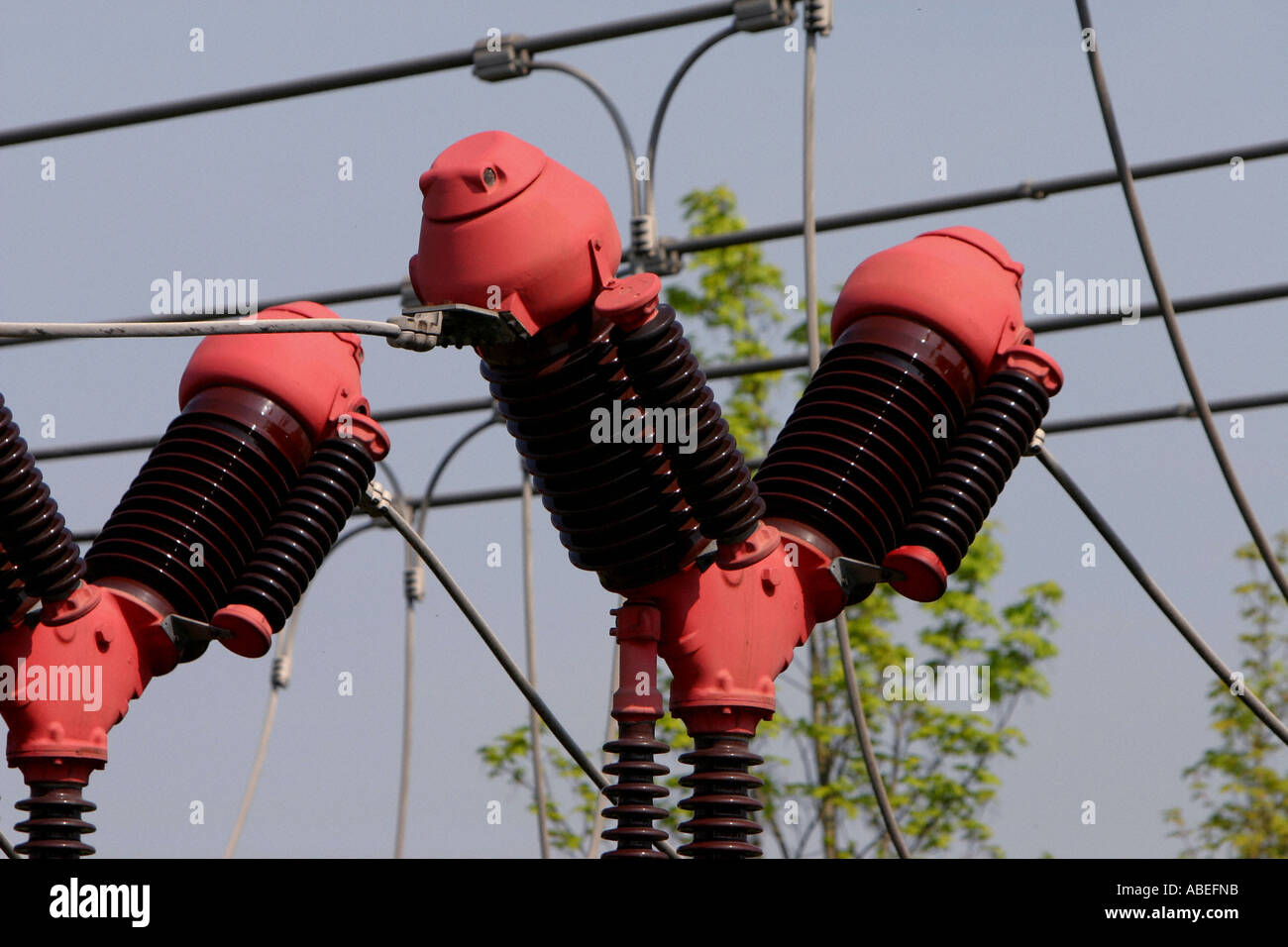 power transformation station Stock Photo - Alamy