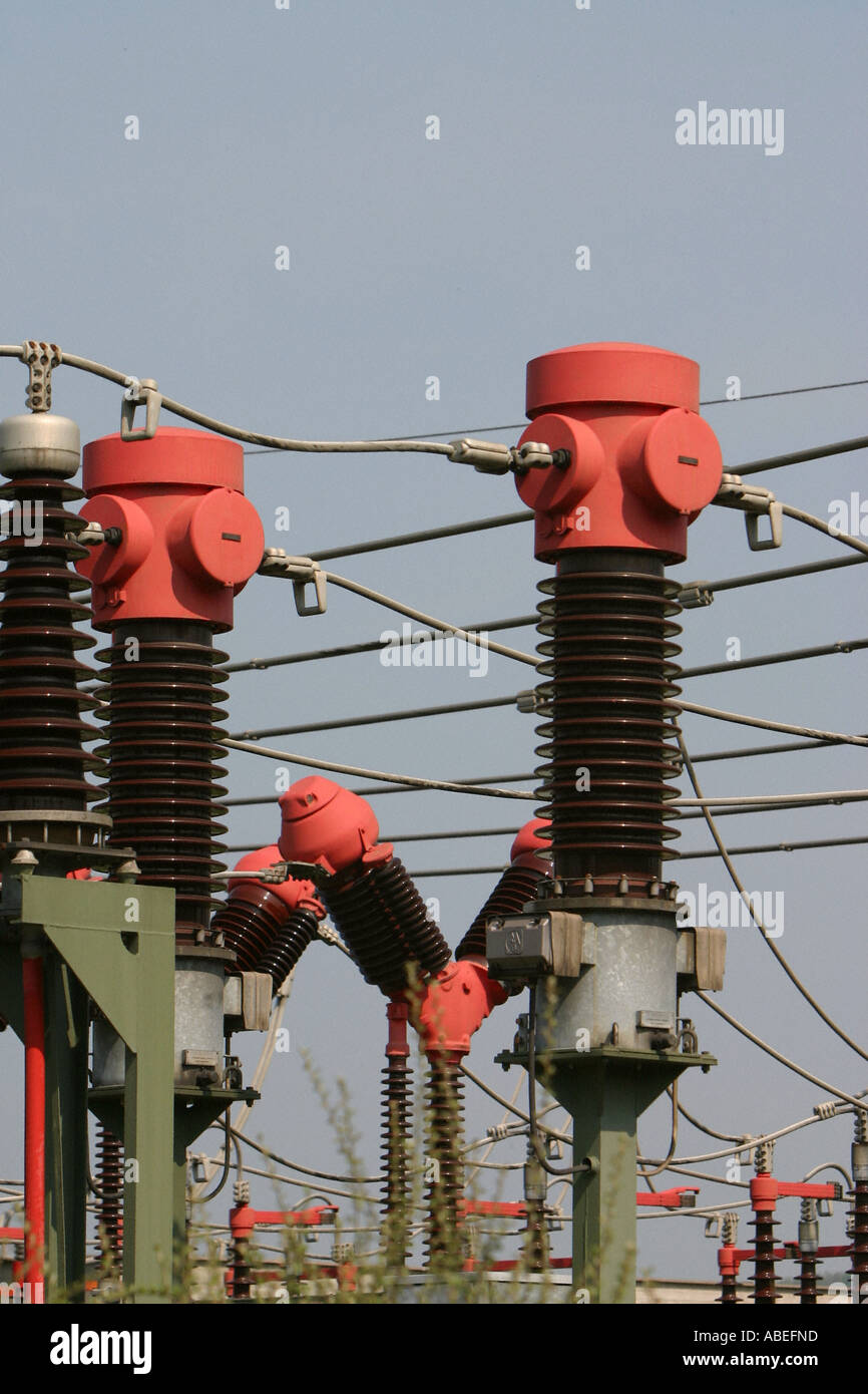 power transformation station Stock Photo - Alamy