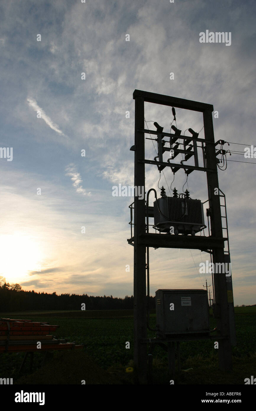 power transformation station Stock Photo - Alamy