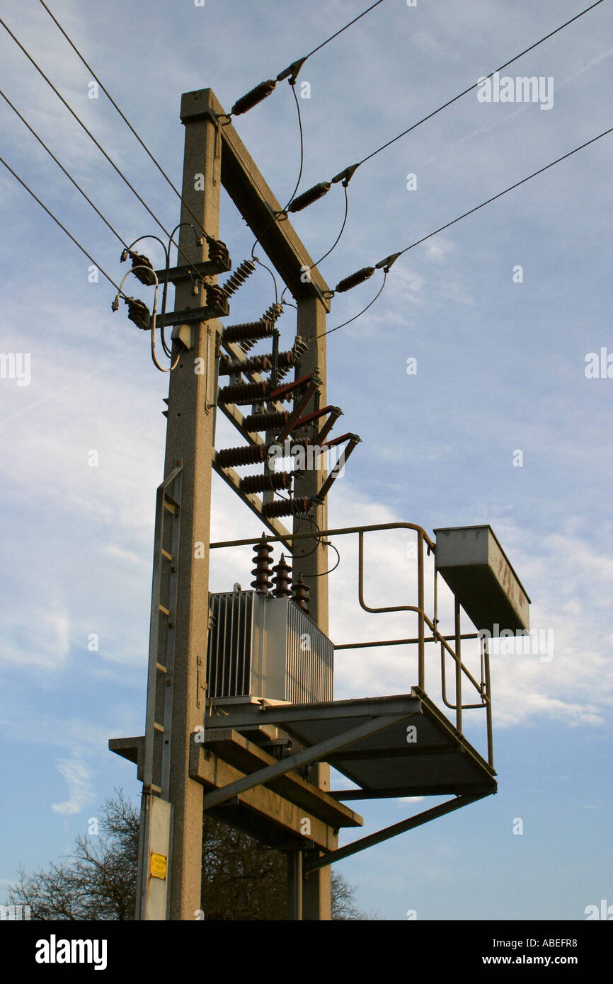 power transformation station Stock Photo - Alamy