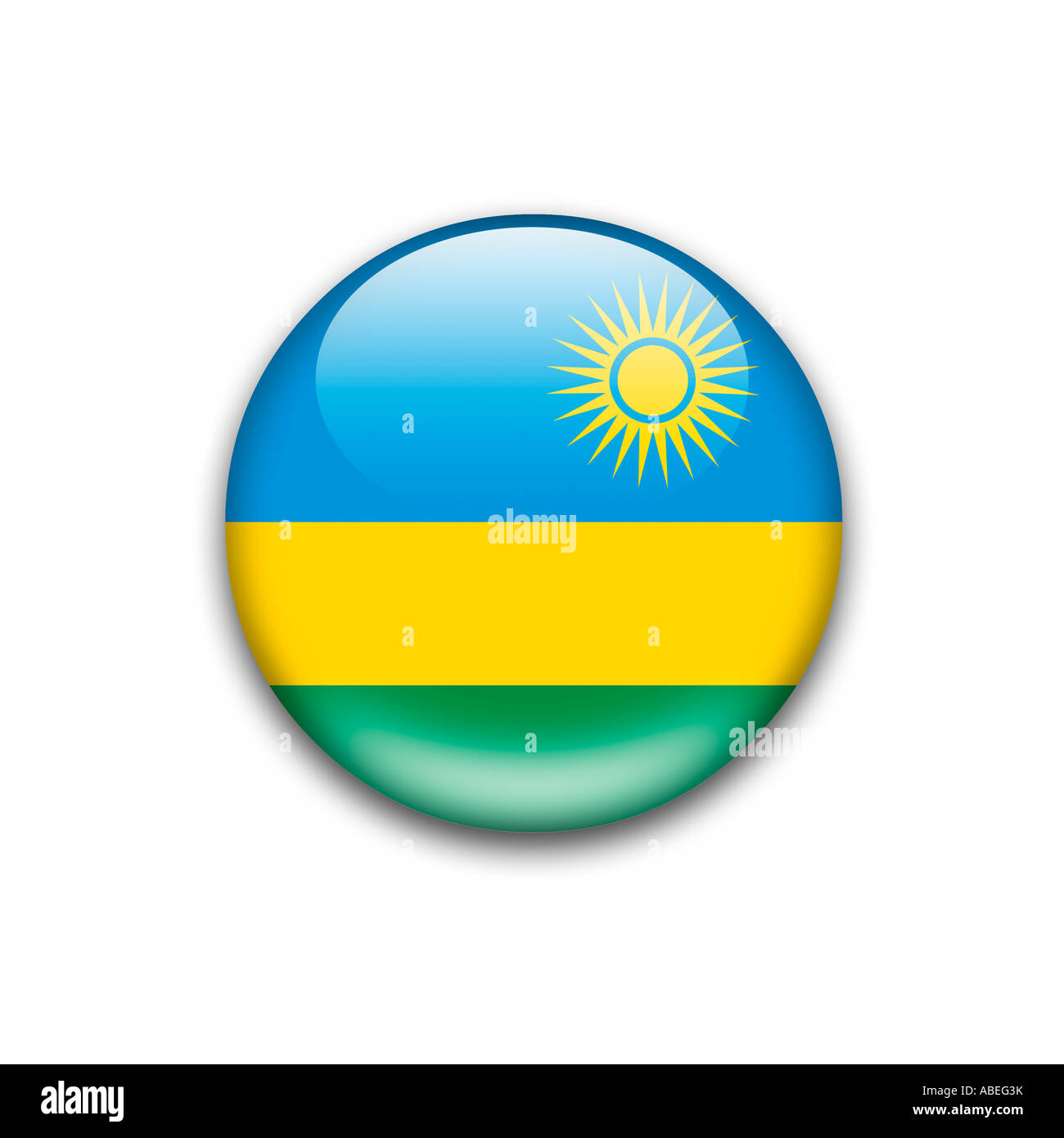 Flag of Rwanda Stock Photo - Alamy