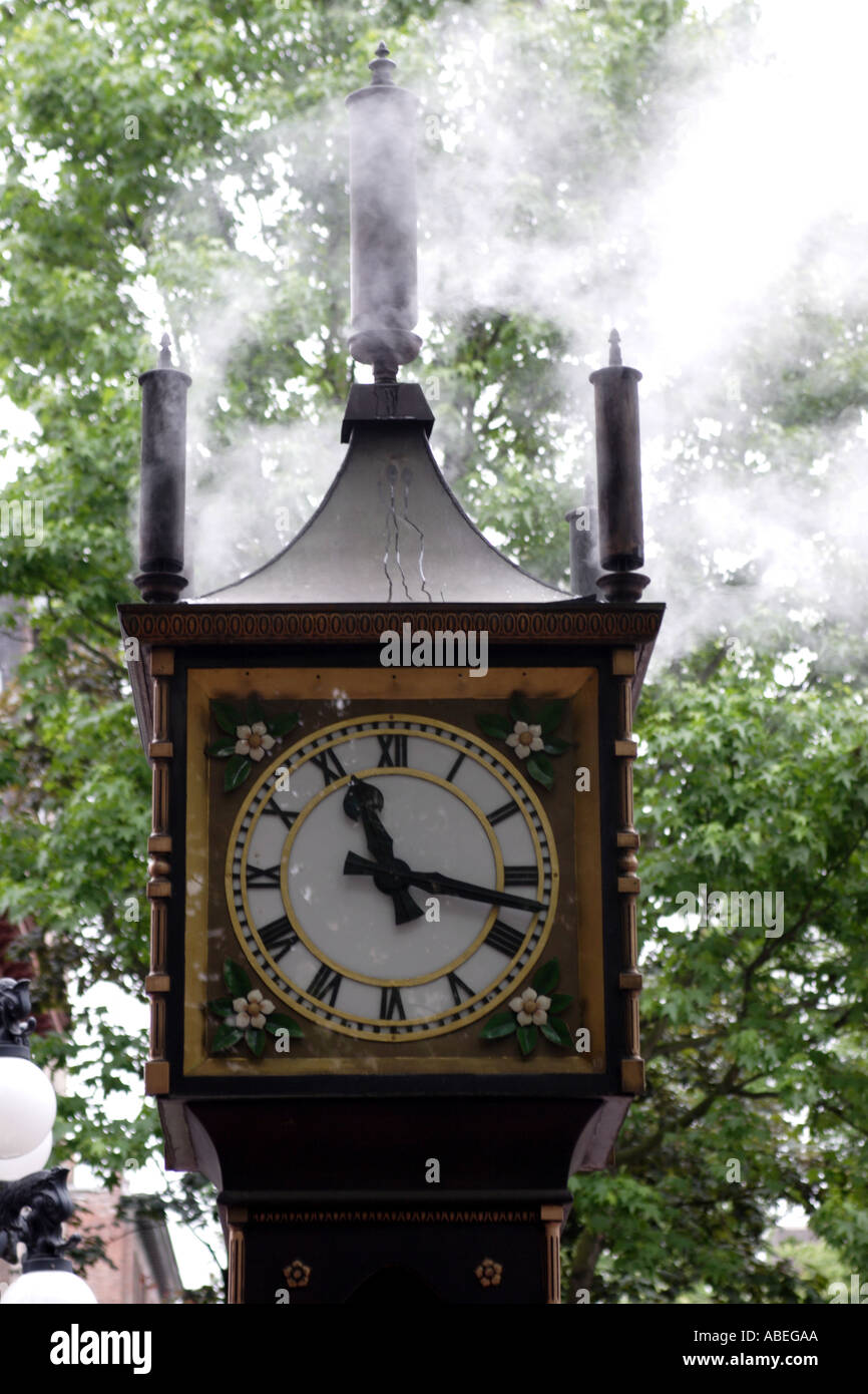 Steam Clock in Gastown earliest settled section of Vancouver British ...