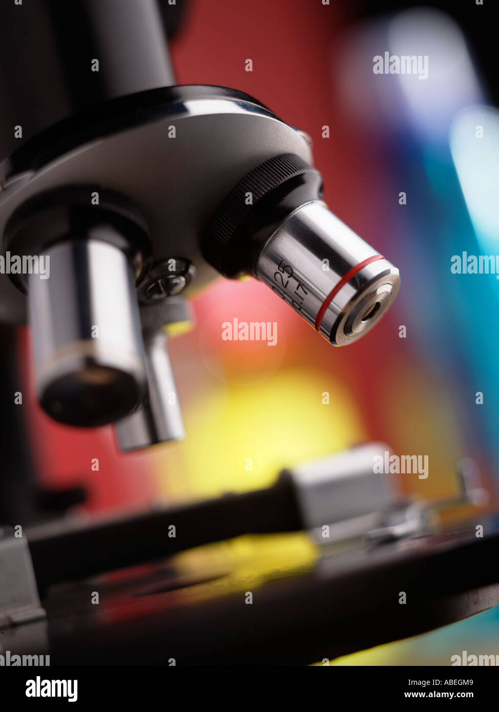 Microscope, Microscope with blured colours in background, Microscope ...