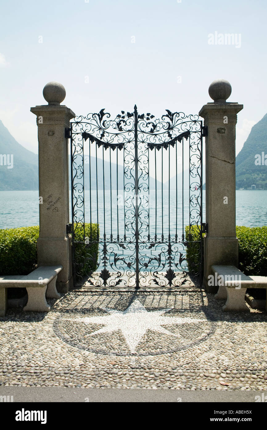 Gate San Salvatore - lake lugano, Switerland Stock Photo - Alamy