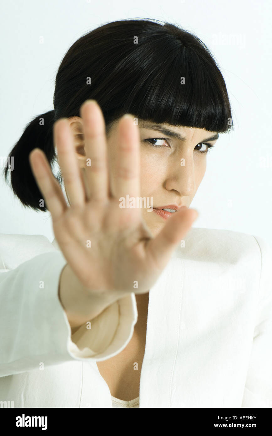 Scowling facial expression hi-res stock photography and images - Alamy