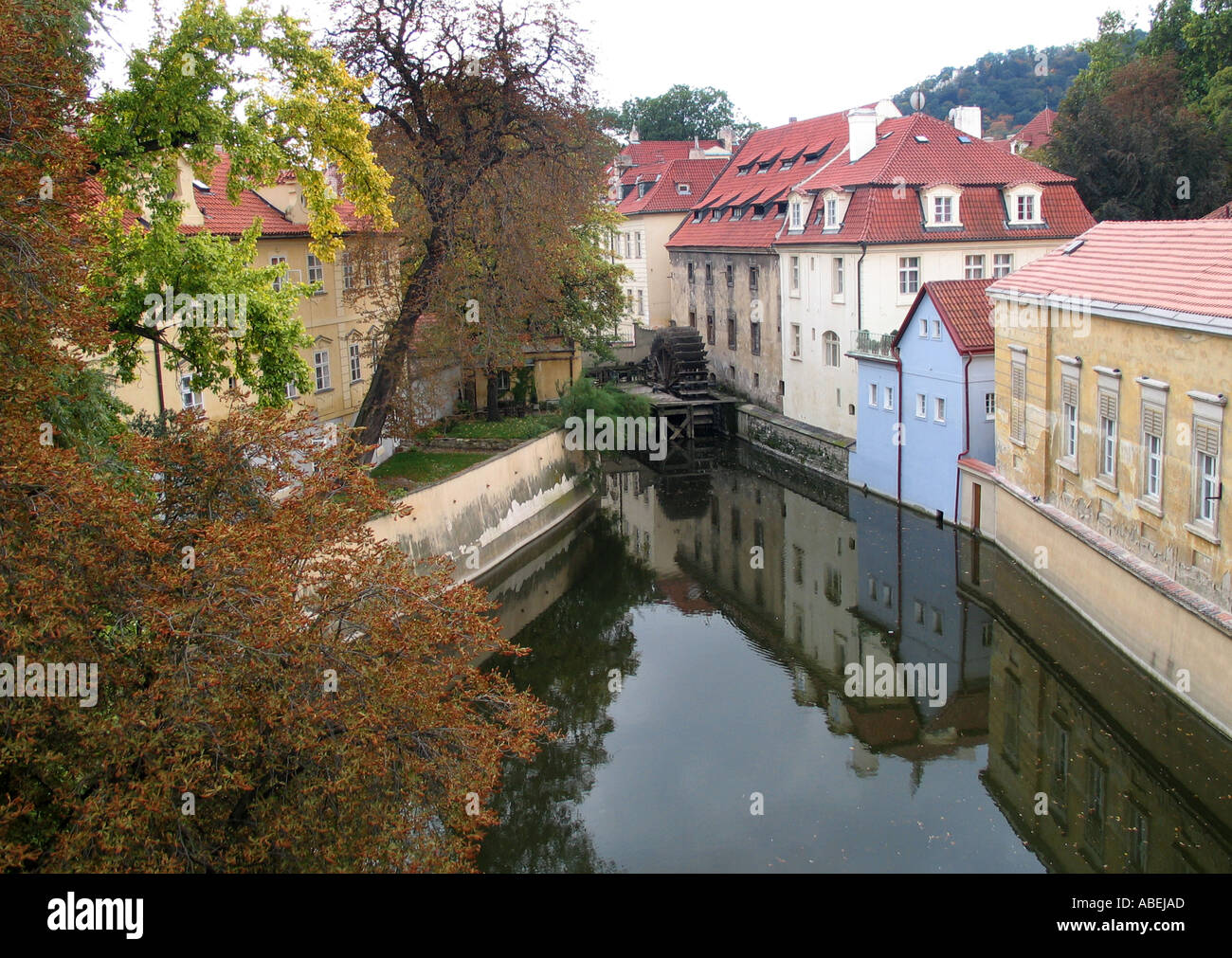 Canal in the City of Prague Czech Republic Stock Photo - Alamy
