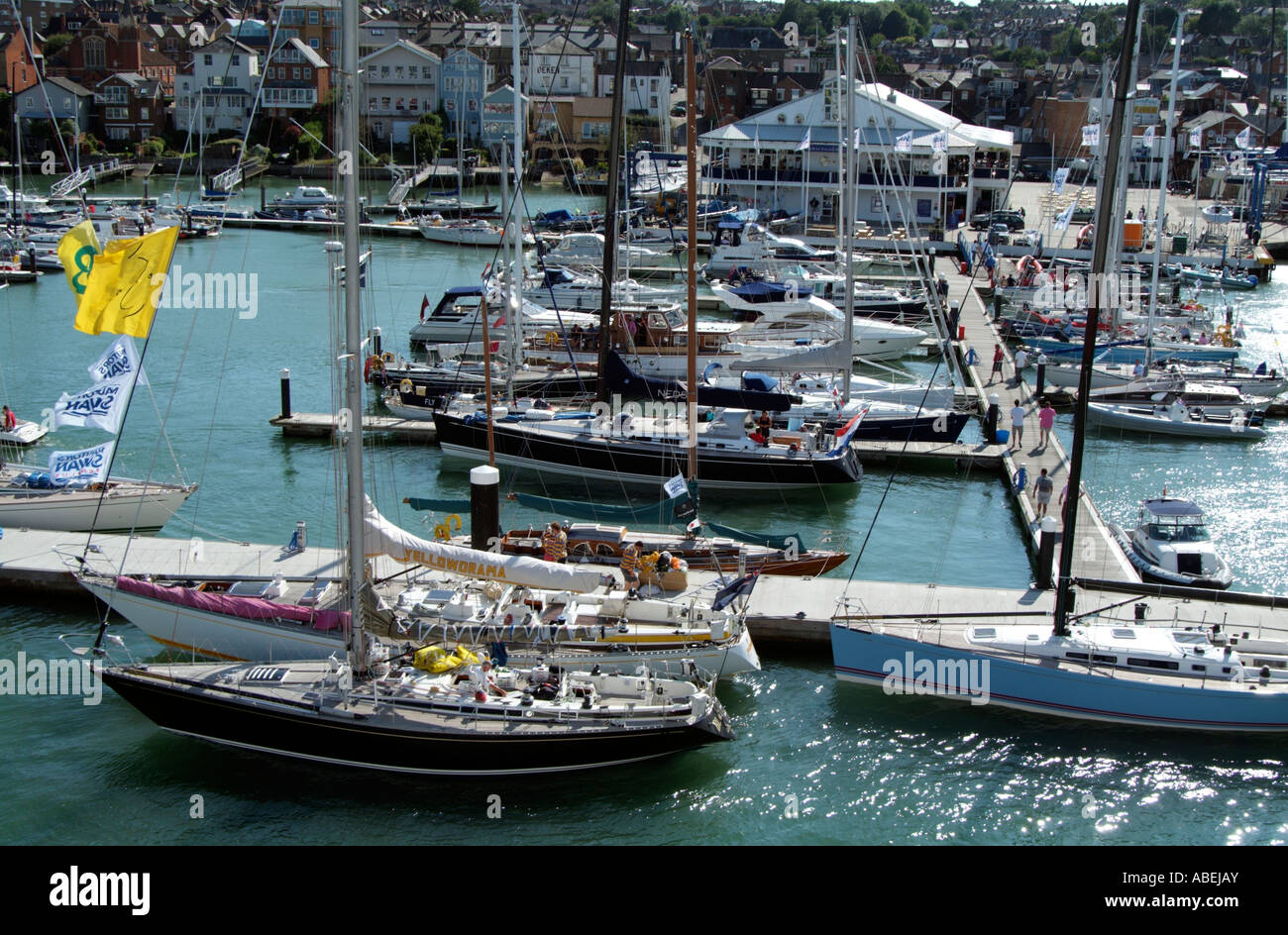 Aerial view cowes on isle hi-res stock photography and images - Alamy