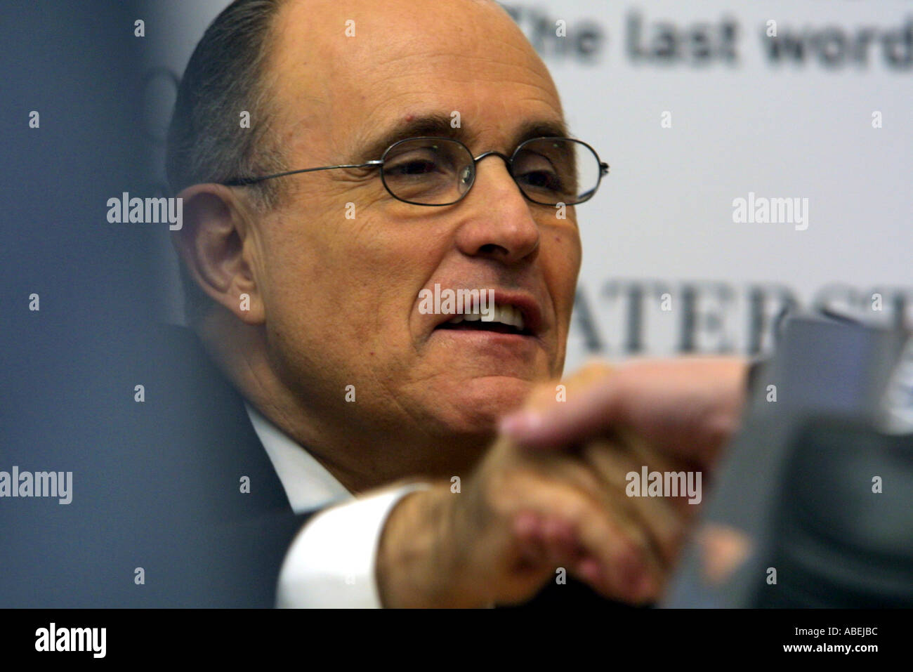 Rudi Giuliani former of New York City at a book signing event in ...