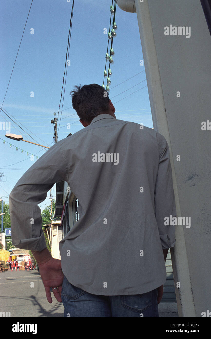 Leaning against something hi-res stock photography and images - Alamy