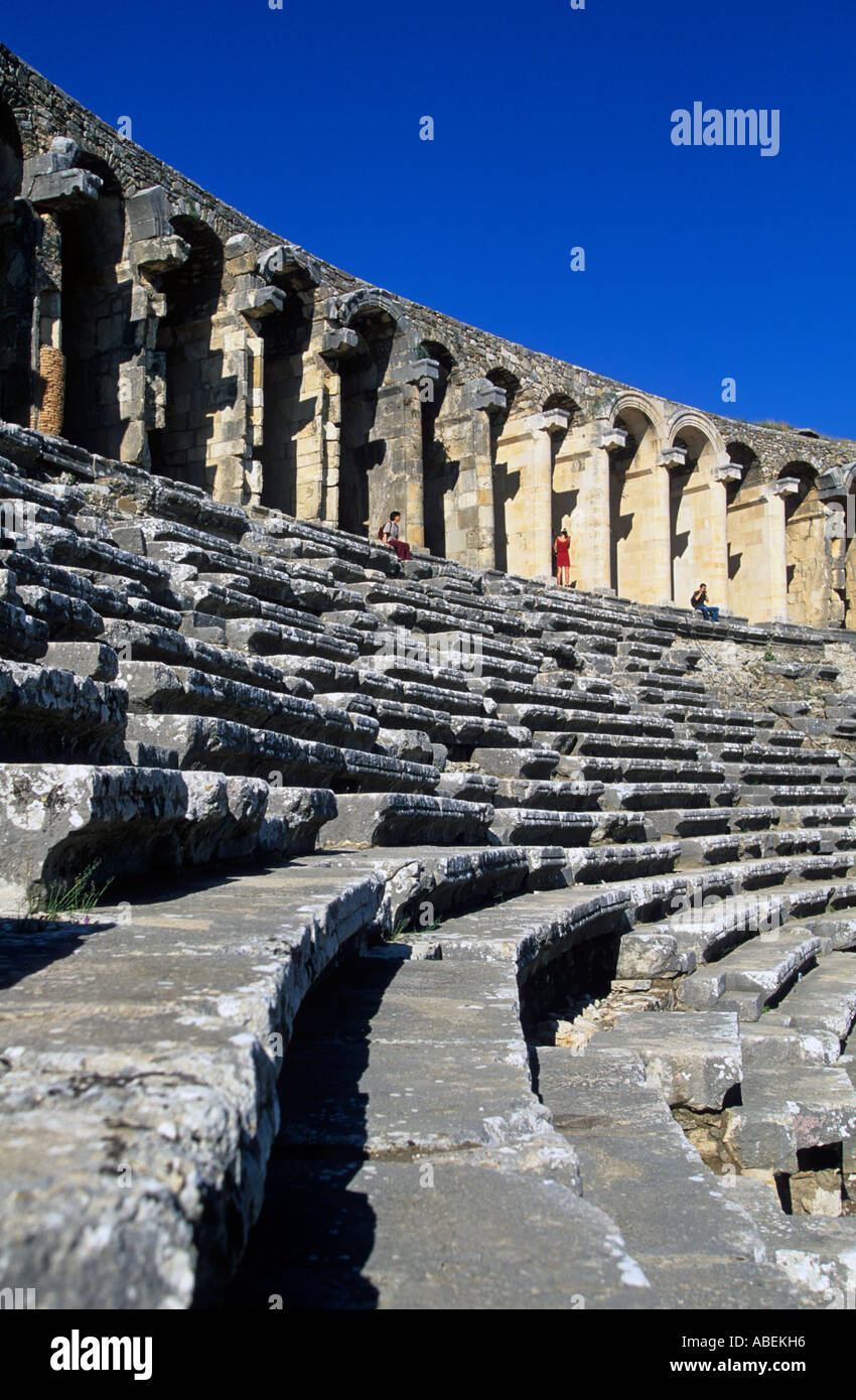 turkey aegean coast side the roman amphitheatre of aspendos Stock Photo ...