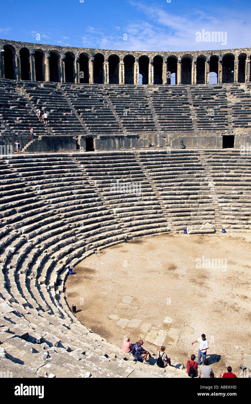 turkey aegean coast side the roman amphitheatre of aspendos Stock Photo ...