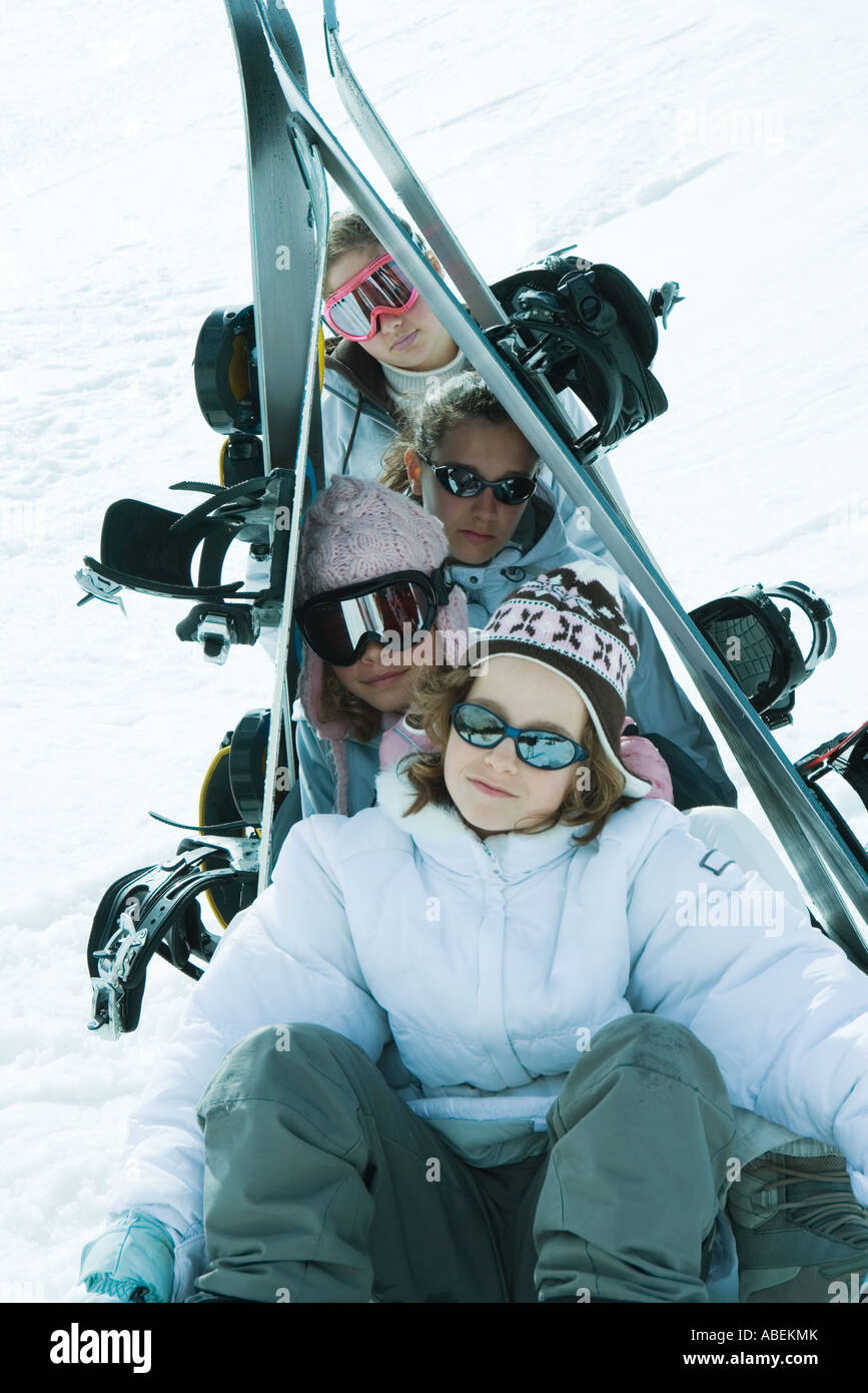 Posed group people suits hi-res stock photography and images - Alamy