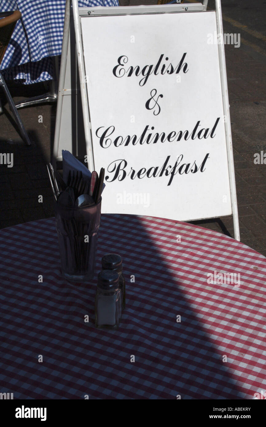 Full english breakfast sign hi-res stock photography and images - Alamy