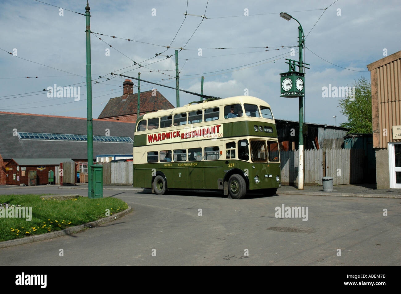 Electric trolley bus at the Black Country Living Museum Dudley West ...