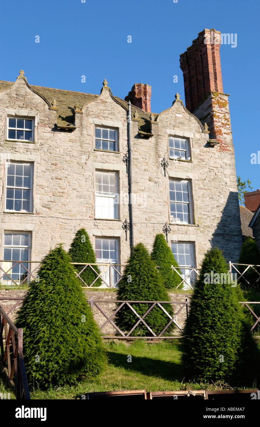 The Jacobean Hay Castle has a secondhand bookshop at Hay on Wye Powys ...