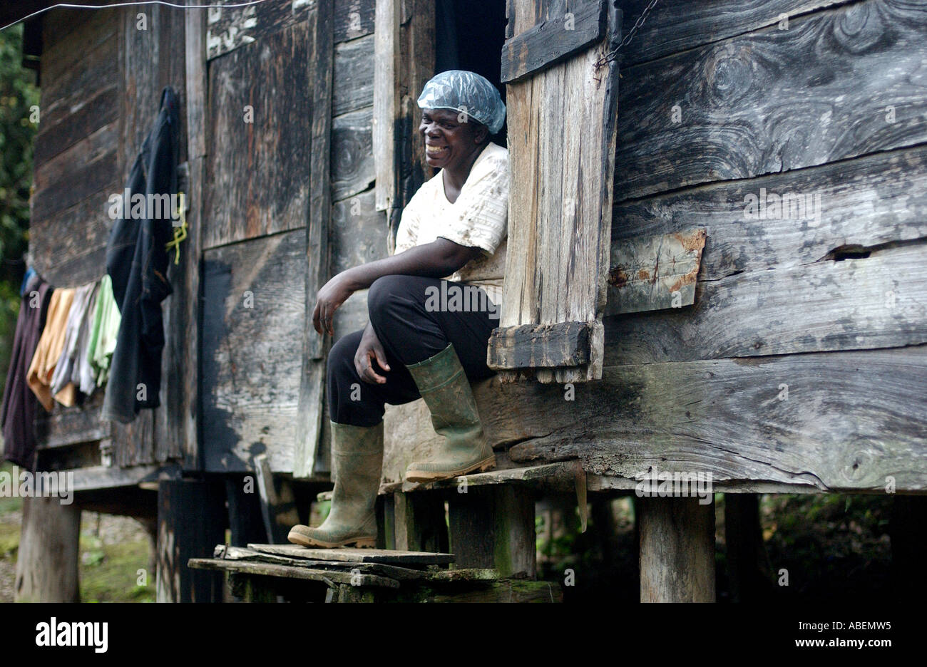 Maria Porter banana farmer from St Vincent Stock Photo - Alamy