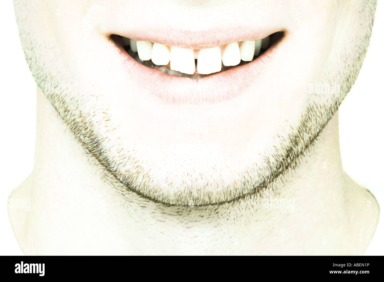 Close up lower face part smiling hi-res stock photography and images ...