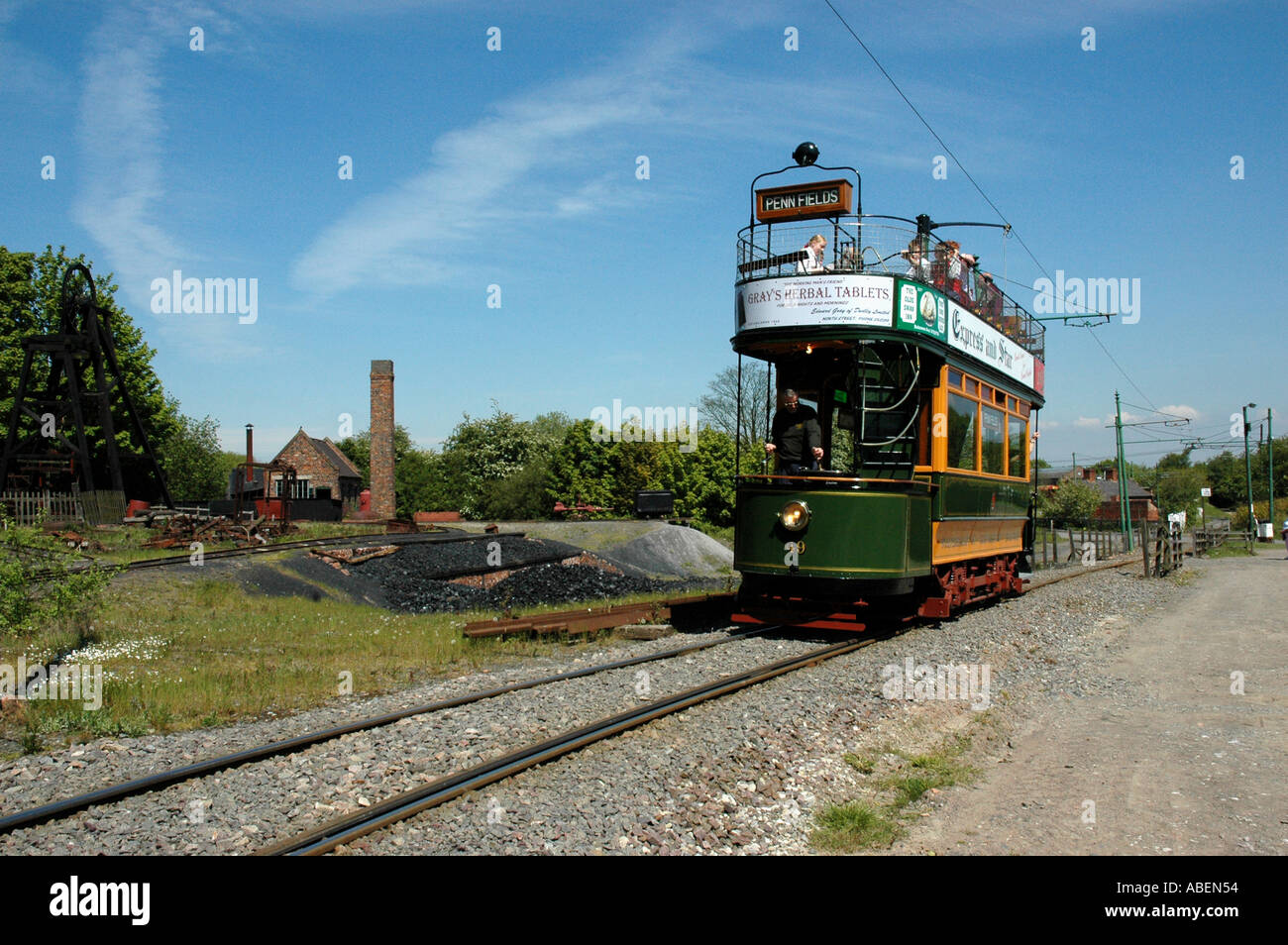 The Dudley Tram at the Black Country Living Museum Dudley West Midlands ...