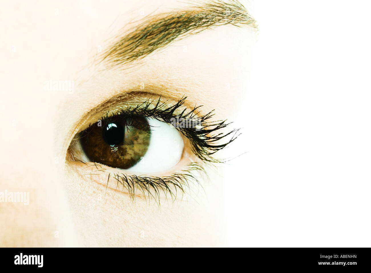 Young woman's eye, extreme close-up Stock Photo - Alamy