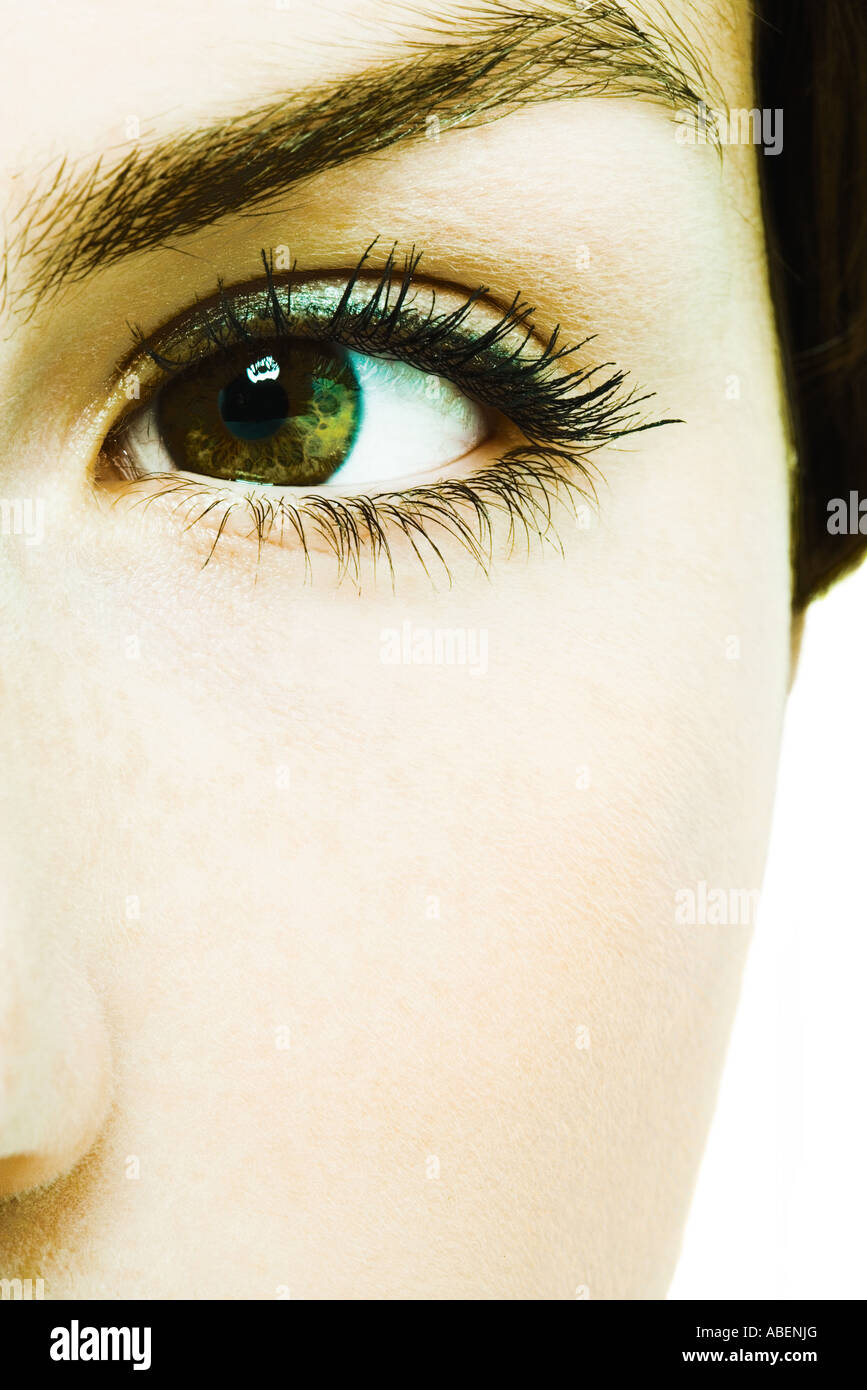 Young woman's eye, extreme close-up Stock Photo - Alamy