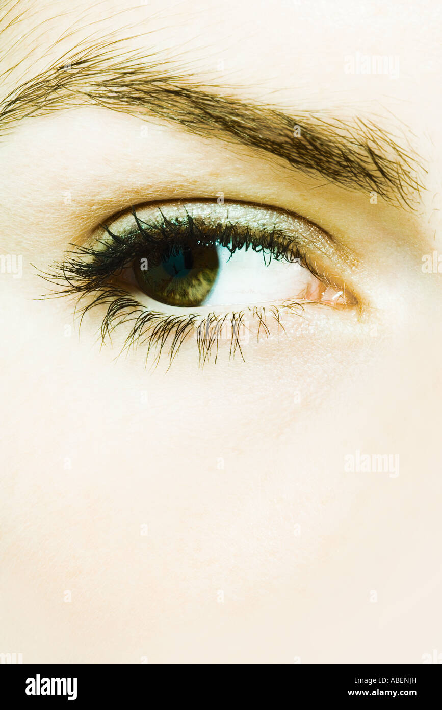 Young woman's eye, extreme close-up Stock Photo - Alamy