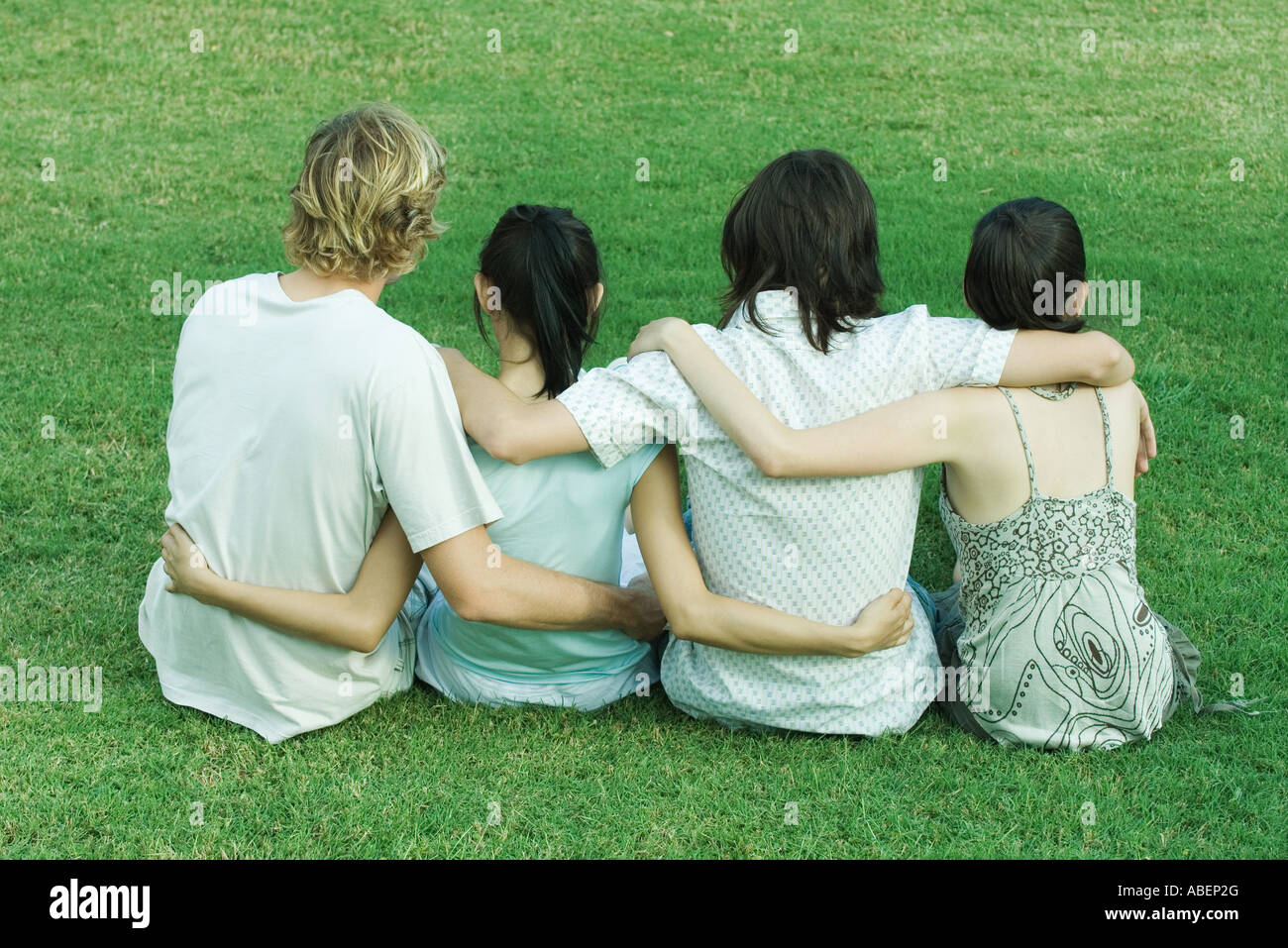 Arms around waists hi-res stock photography and images - Alamy