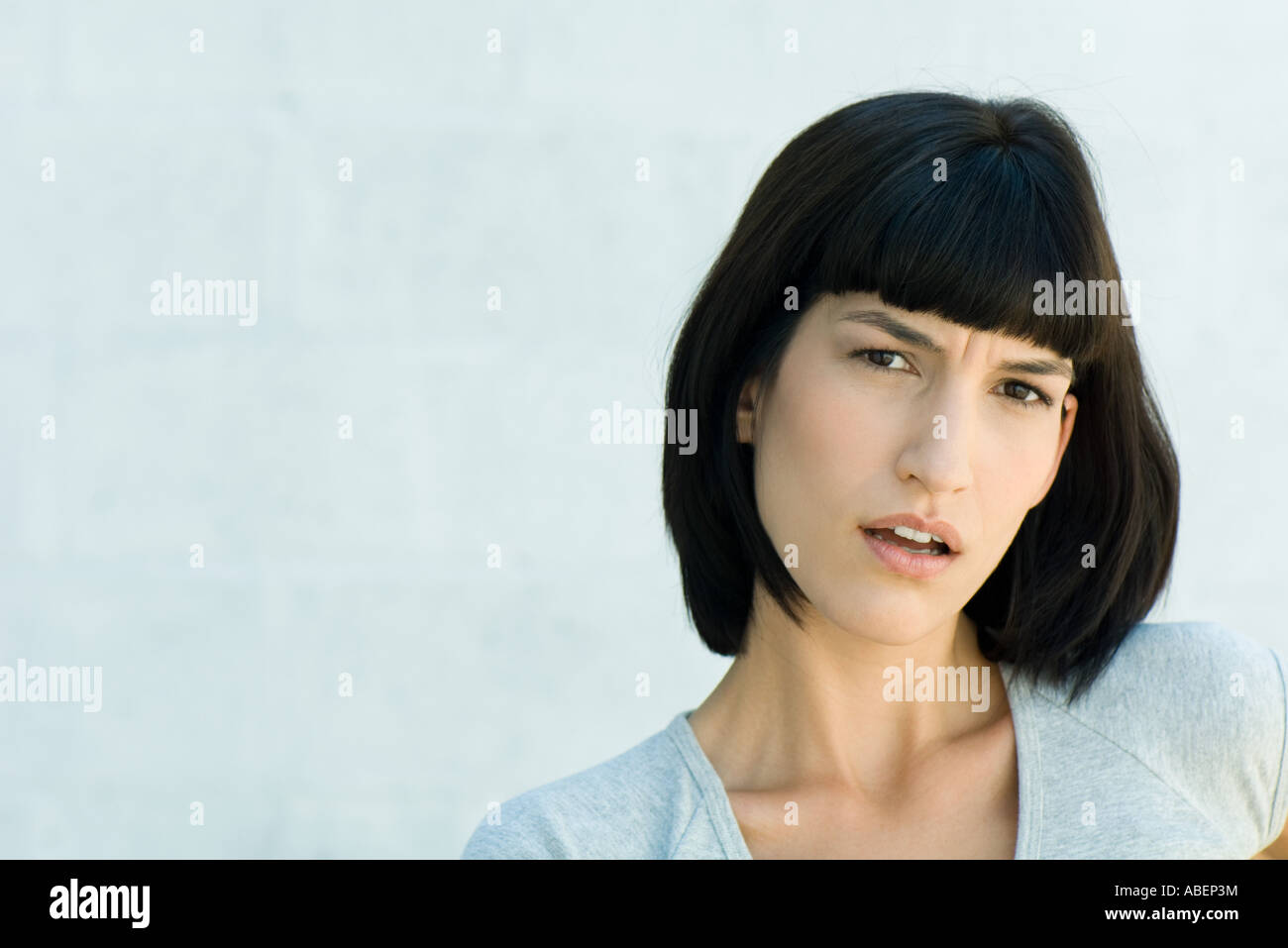 Woman, looking at camera, portrait Stock Photo - Alamy